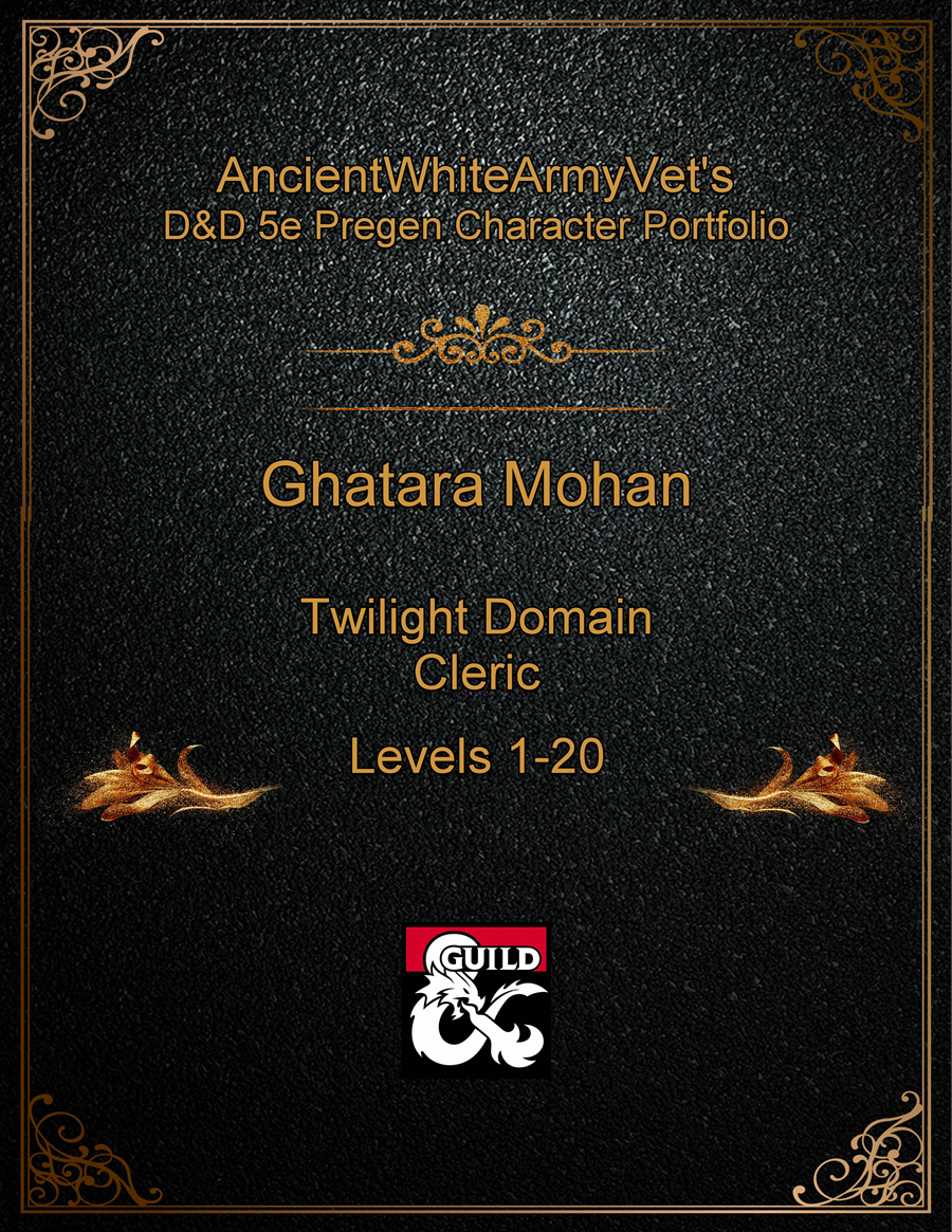 AncientWhiteArmyVet's D&D 5e Pregen Character Portfolio - Cleric ...