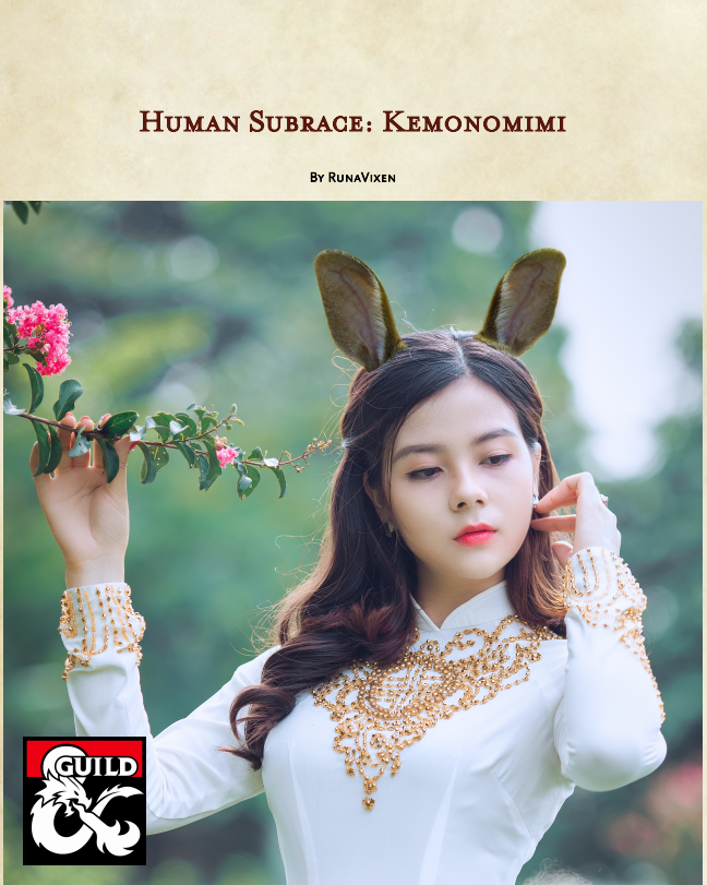 Human Subrace: Kemonomimi - Dungeon Masters Guild | DriveThruRPG