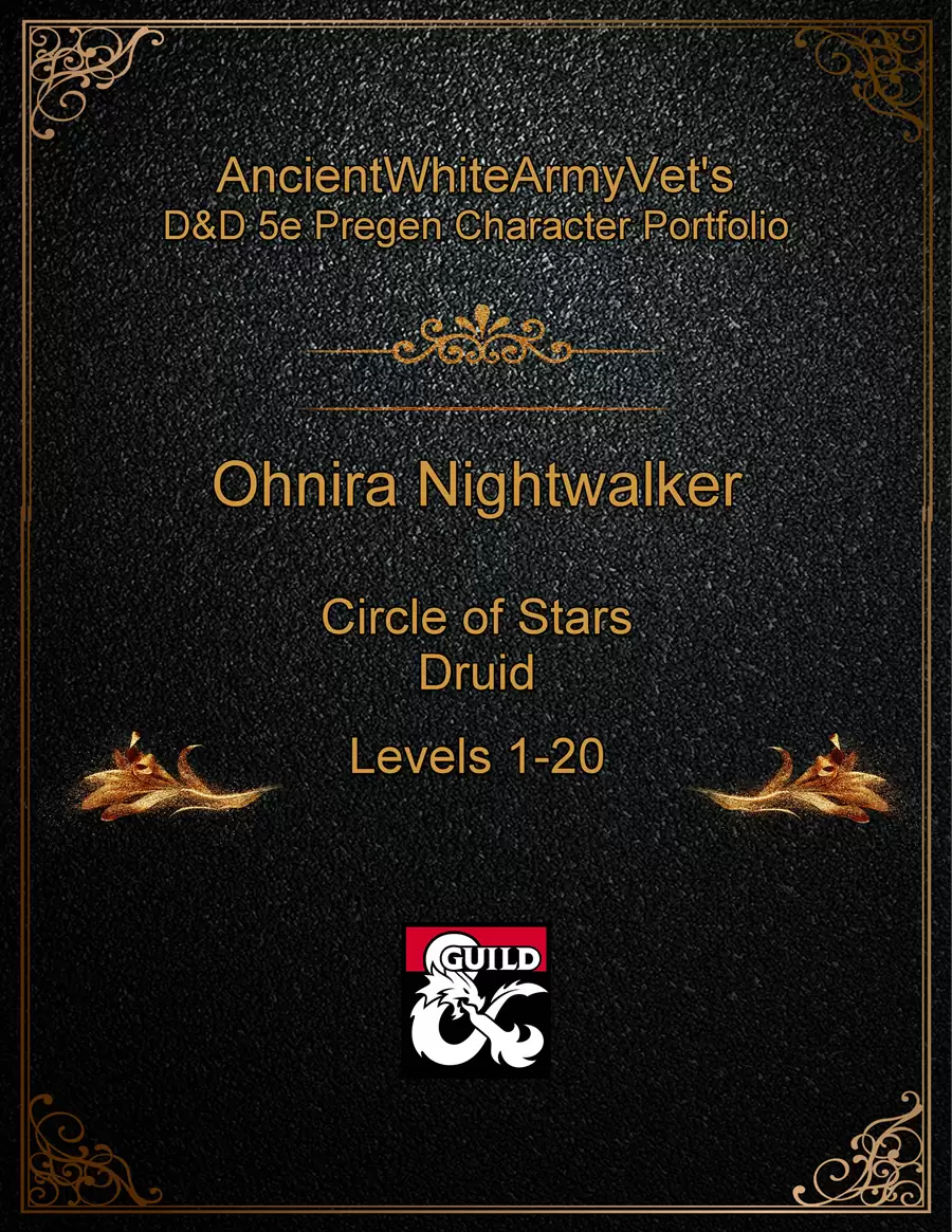 AncientWhiteArmyVet's D&D 5e Pregen Character Portfolio - Druid [Circle ...