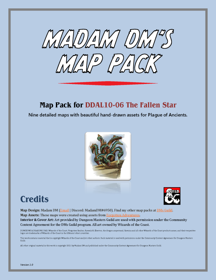 Madam DM's Map Pack: DDAL10-06 - The Fallen Star - Dungeon Masters ...
