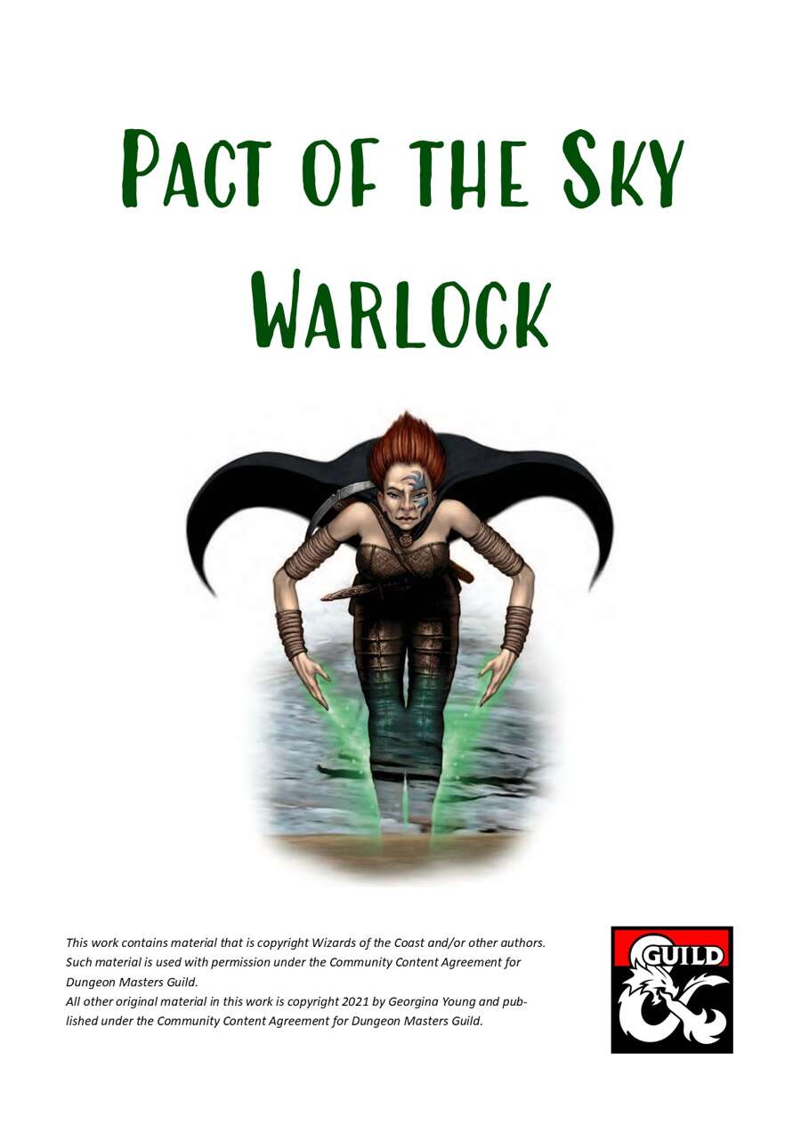 Pact of the Sky Warlock - Dungeon Masters Guild | DriveThruRPG