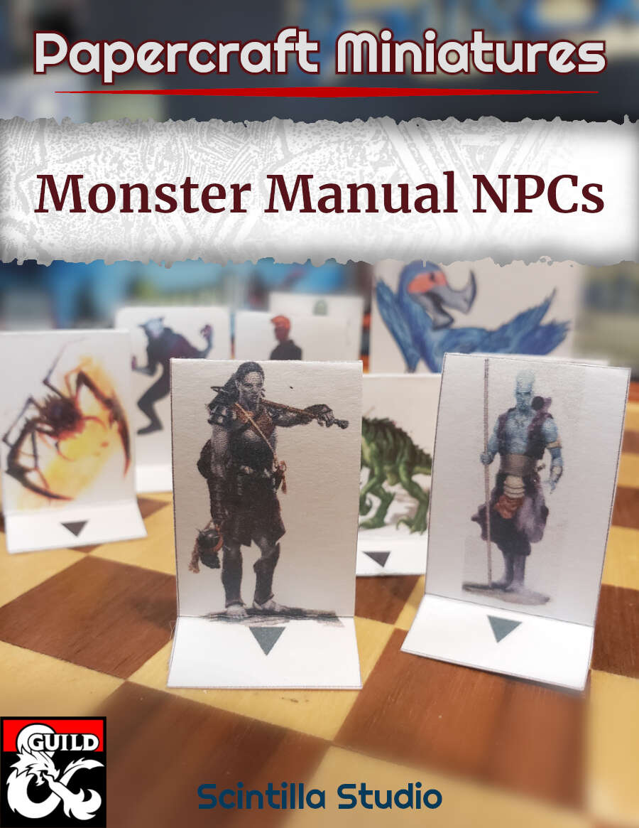 Papercraft Minis: NPCs (Monster Manual) - Dungeon Masters Guild | DriveThruRPG