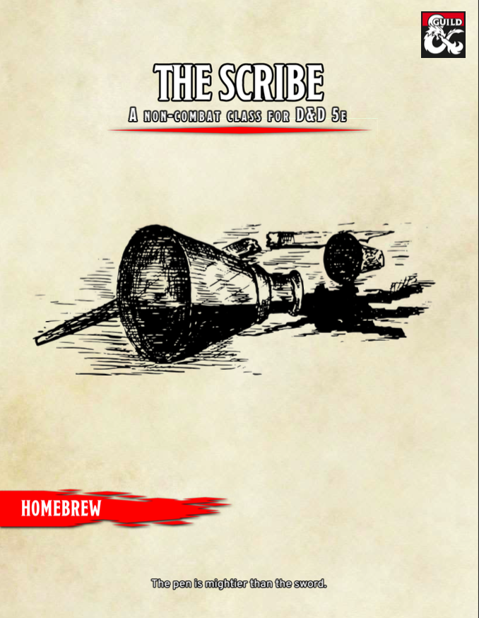 The Scribe - A non-combat class for DnD 5e! - Dungeon Masters Guild ...