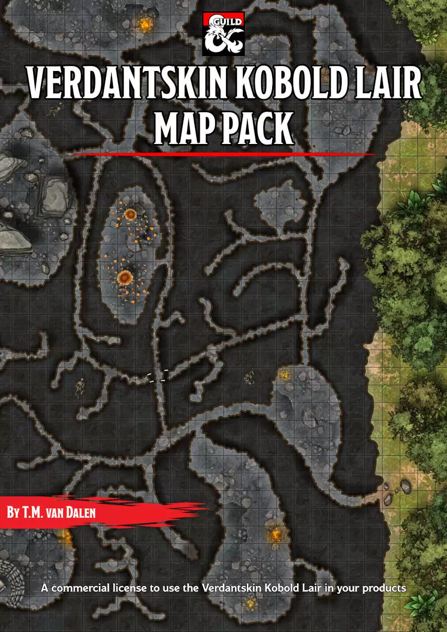 Verdantskin Kobold Lair - Forgotten Realms Stock Maps - Dungeon Masters ...