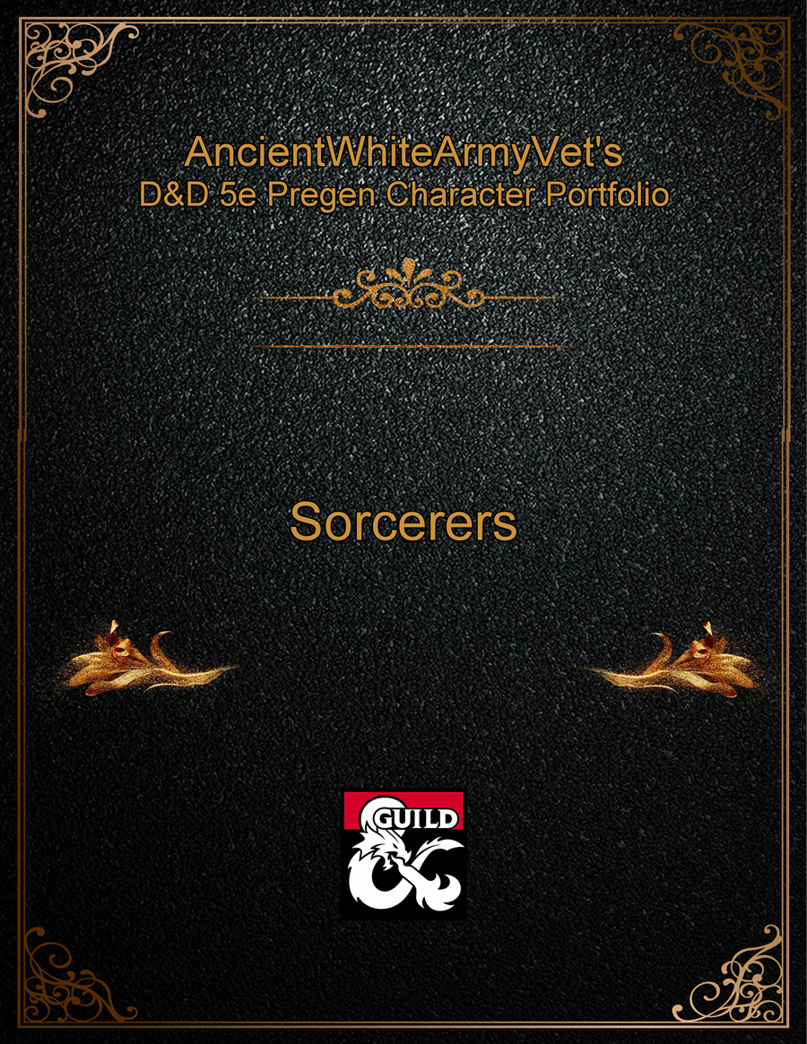 D&D 5e Pregen Character Portfolio - Sorcerers v1.0 [BUNDLE] - Dungeon ...