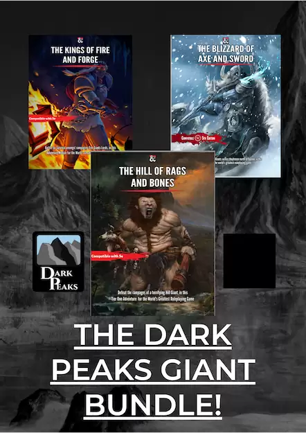 THE DARK PEAKS GIANT BUNDLE [BUNDLE] - Dungeon Masters Guild | DriveThruRPG