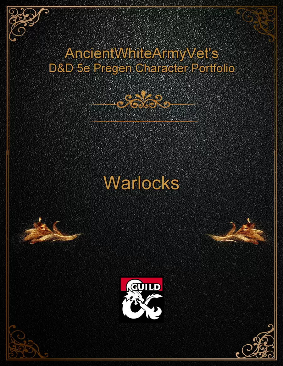 D&D 5e Pregen Character Portfolio - Warlocks v1.0 [BUNDLE] - Dungeon Masters Guild | DriveThruRPG