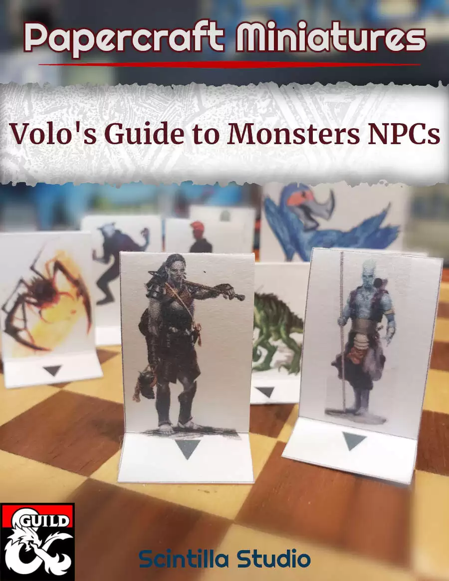 Papercraft Minis: NPCs (Volo's Guide to Monsters) - Dungeon Masters ...