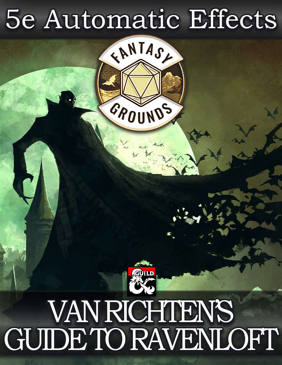 5E Automatic Effects - Van Richten's Guide to Ravenloft (Fantasy ...