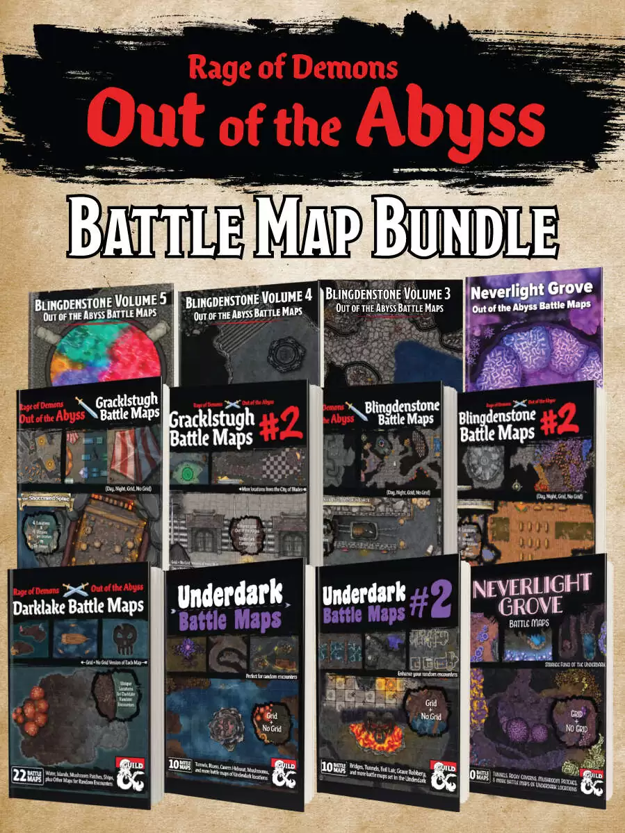 Out of the Abyss Battle Maps Images & Mods [BUNDLE] - Dungeon Masters ...