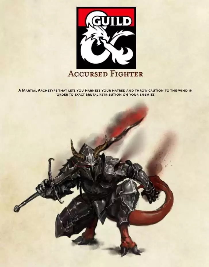 Accursed - A Martial Archetype for Fighters - Dungeon Masters Guild ...