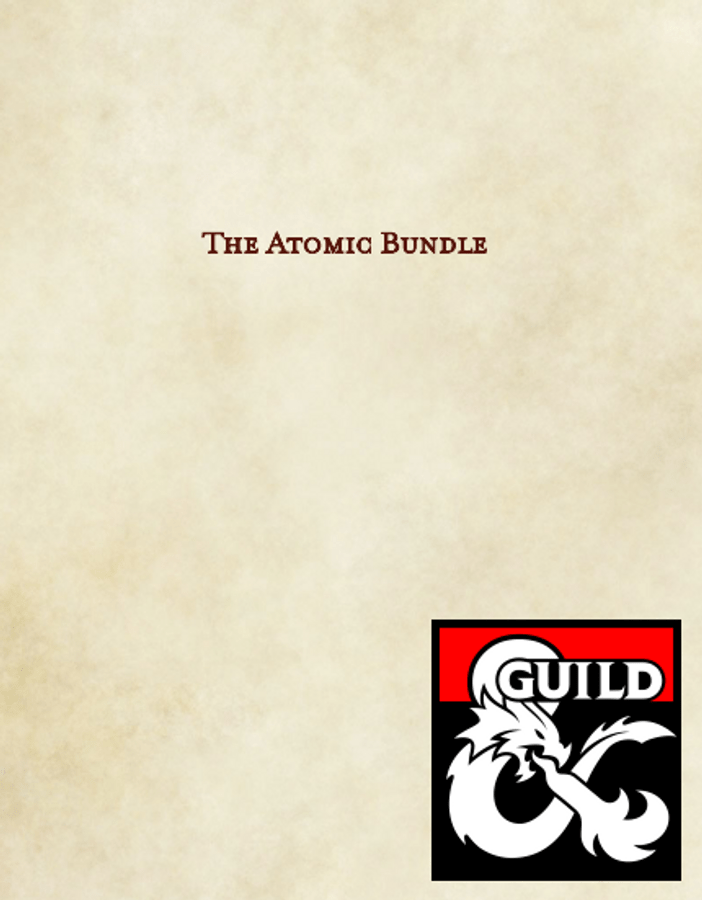 The Atomic Bundle - Dungeon Masters Guild | DriveThruRPG