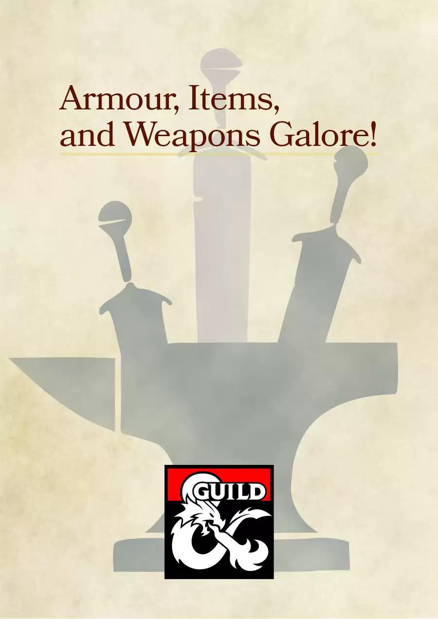 Armour, Items, and Weapons Galore! (D&D 5e) - Dungeon Masters Guild ...