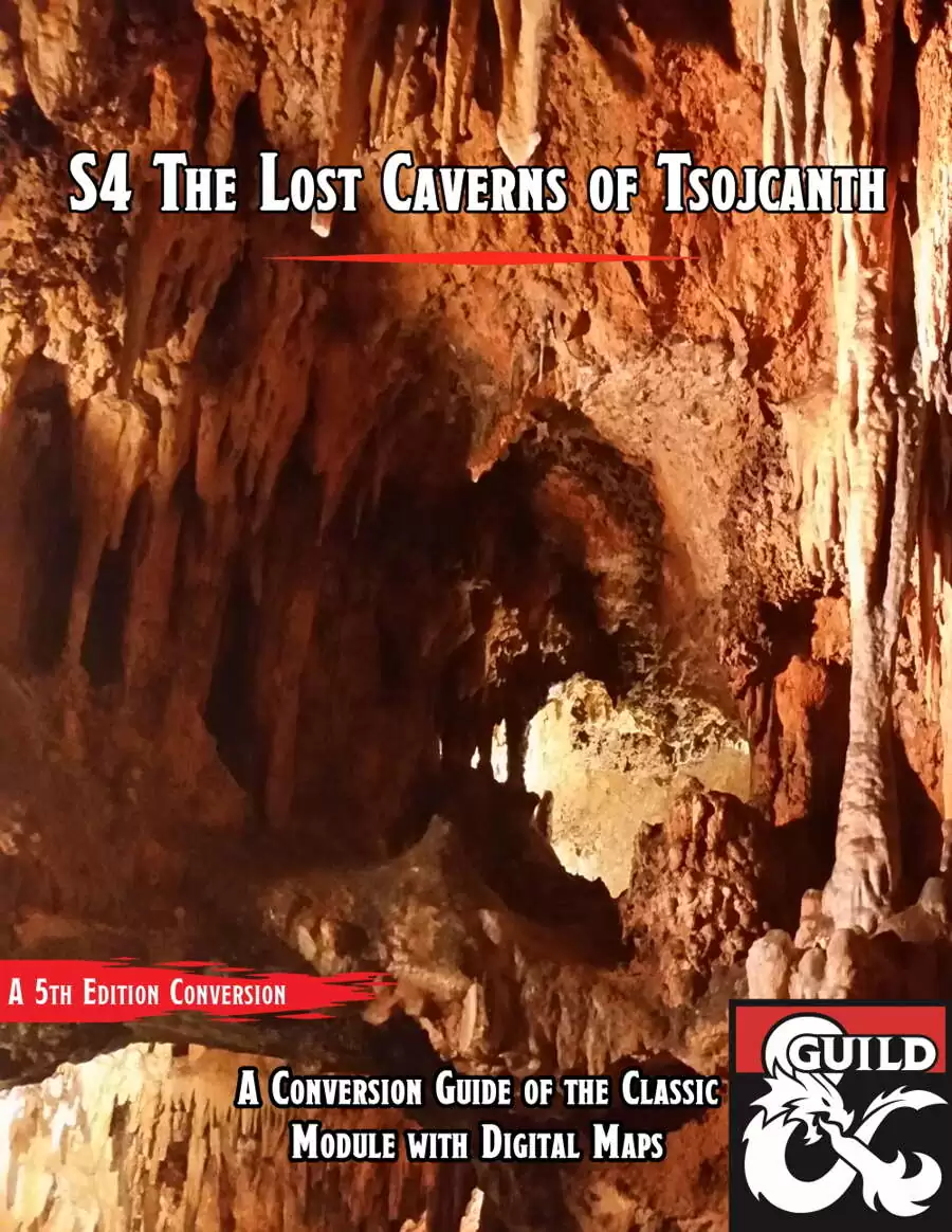 S4 The Lost Caverns of Tsojcanth - 5e Conversion Guide with Maps ...