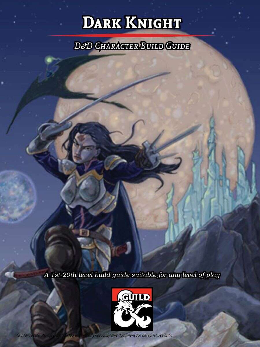 Dark Knight D&D Character Build Guide - Dungeon Masters Guild ...