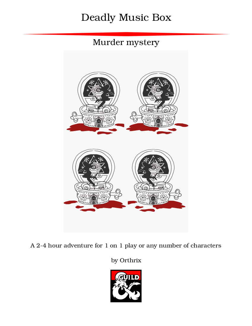 Deadly Music Box - Dungeon Masters Guild | DriveThruRPG