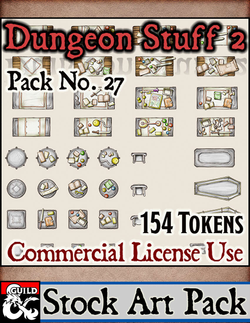 Dungeon Stuff and Objects 2 - Stock Art - Dungeon Masters Guild ...