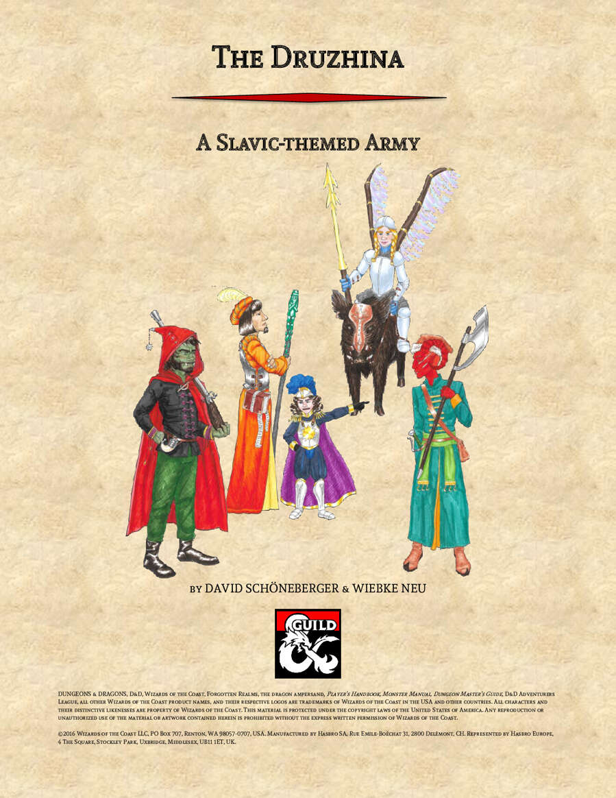 The Druzhina - A slavic-themed army - Dungeon Masters Guild | DriveThruRPG