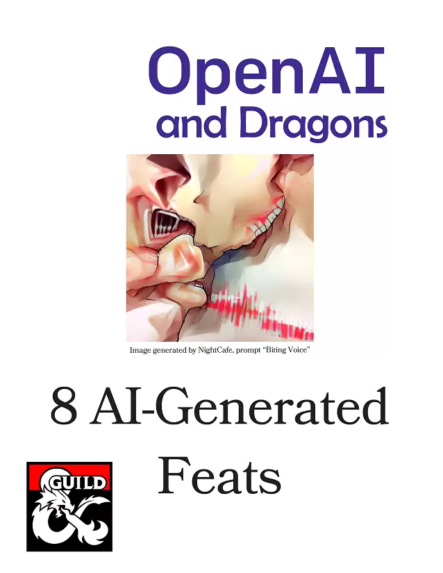OpenAI Series #2: 8 AI-Generated Feats - Dungeon Masters Guild | DriveThruRPG