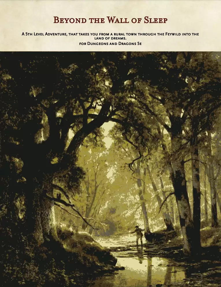 Beyond the Wall of Sleep - Dungeon Masters Guild | DriveThruRPG