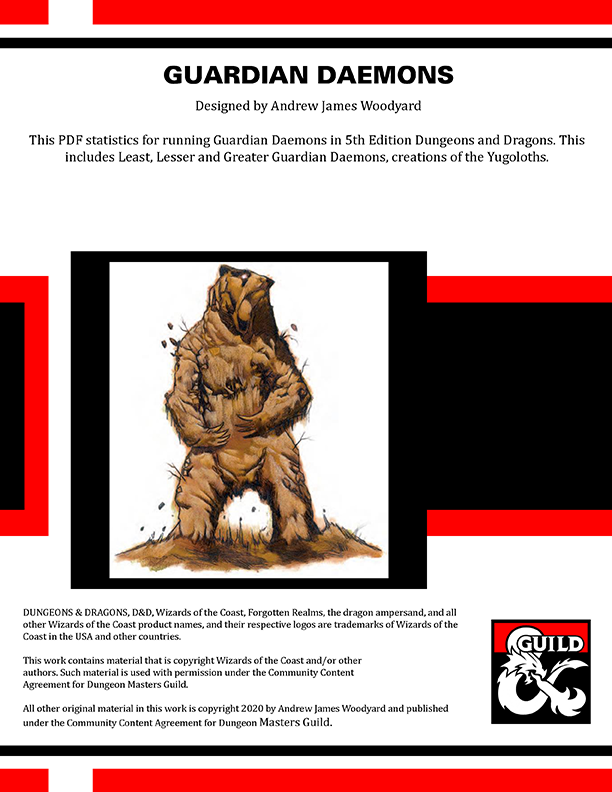 Guardian Daemons (Yugoloths) - Dungeon Masters Guild | DriveThruRPG