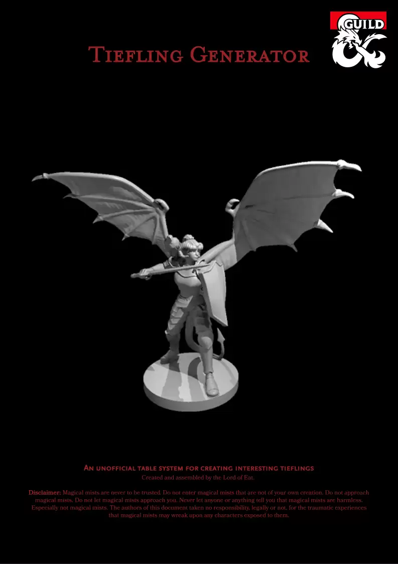 Tiefling Generator - Dungeon Masters Guild | DriveThruRPG