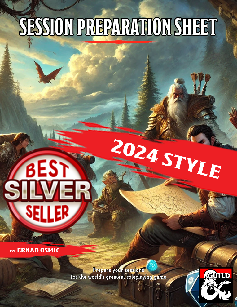 Session Preparation Sheet (2024 Style) - Dungeon Masters Guild ...
