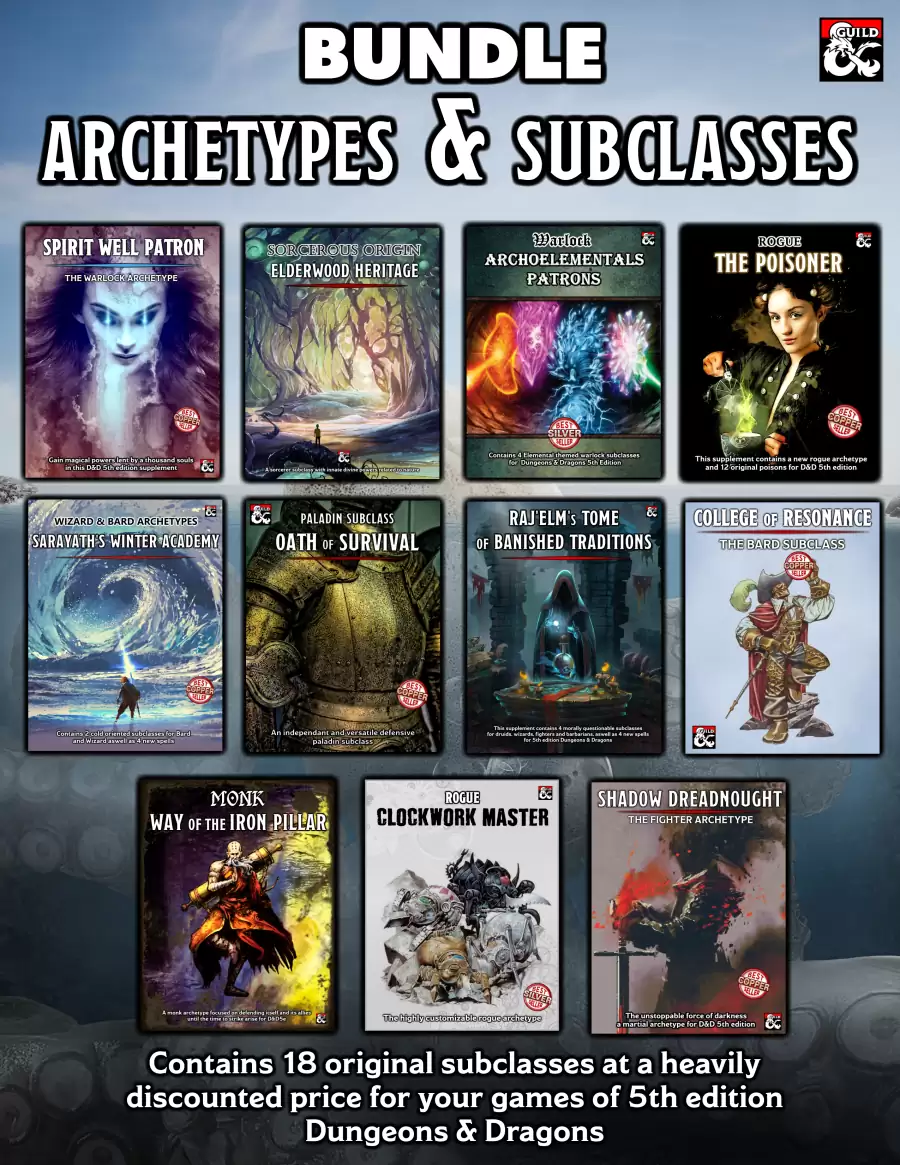 "18 Archetypes Bundle by Nicolas "Zehus" L" [BUNDLE] - Dungeon Masters ...