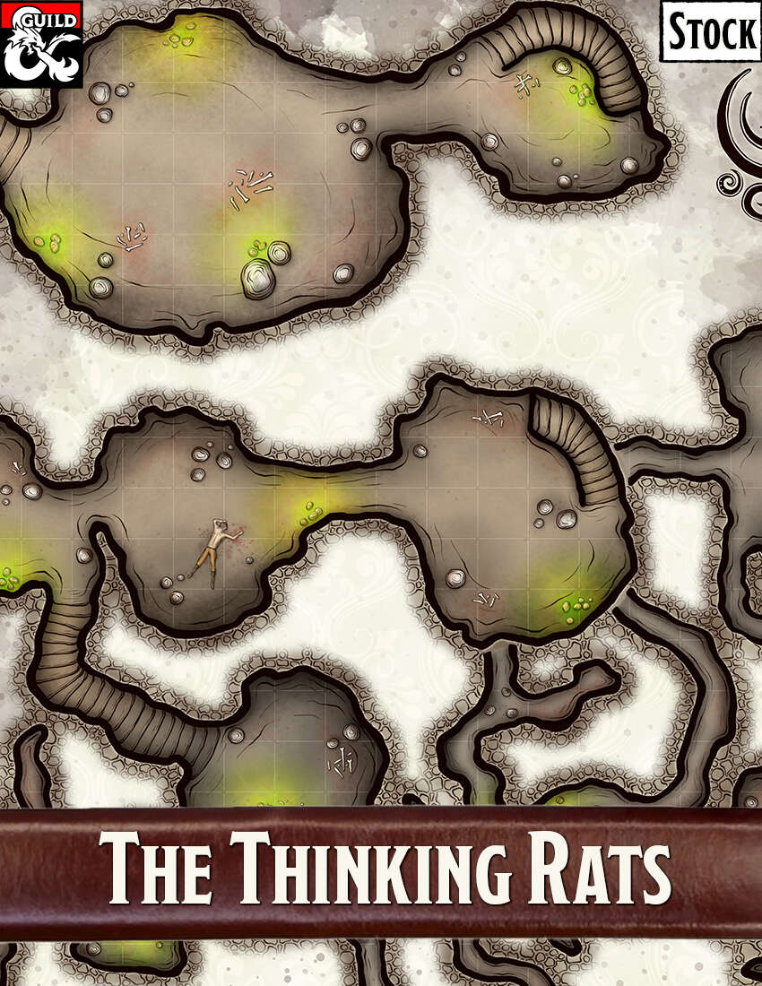 Elven Tower - The Thinking Rats | 20x20 Stock Battlemap - Dungeon ...