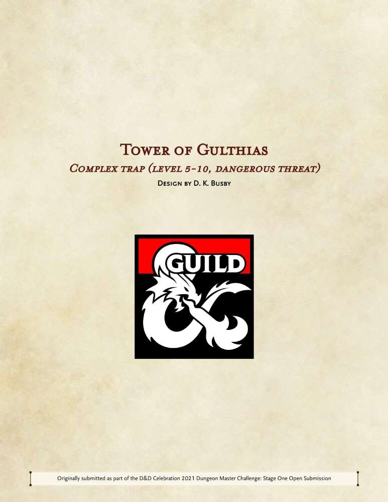Complex Trap: Tower of Gulthias - Dungeon Masters Guild | DriveThruRPG