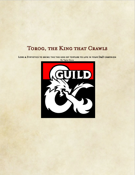 Updated Gods: Torog, the King that Crawls - Dungeon Masters Guild ...
