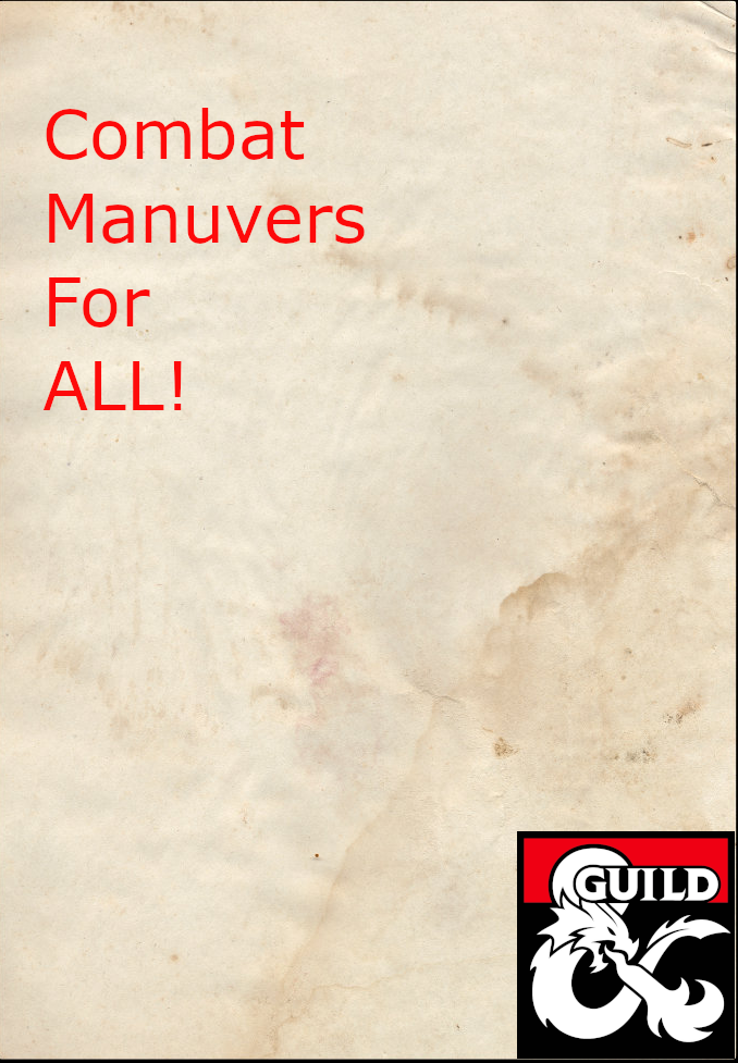 5e Martial Manuvers - Dungeon Masters Guild | DriveThruRPG