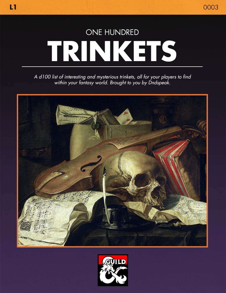 100 Interesting Trinkets - Dungeon Masters Guild | DriveThruRPG
