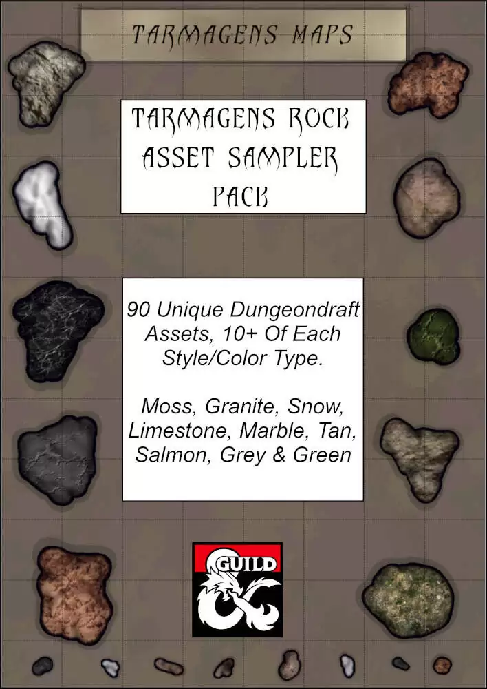 Tarmagens Rock Asset Sample Pack - Dungeon Masters Guild | DriveThruRPG
