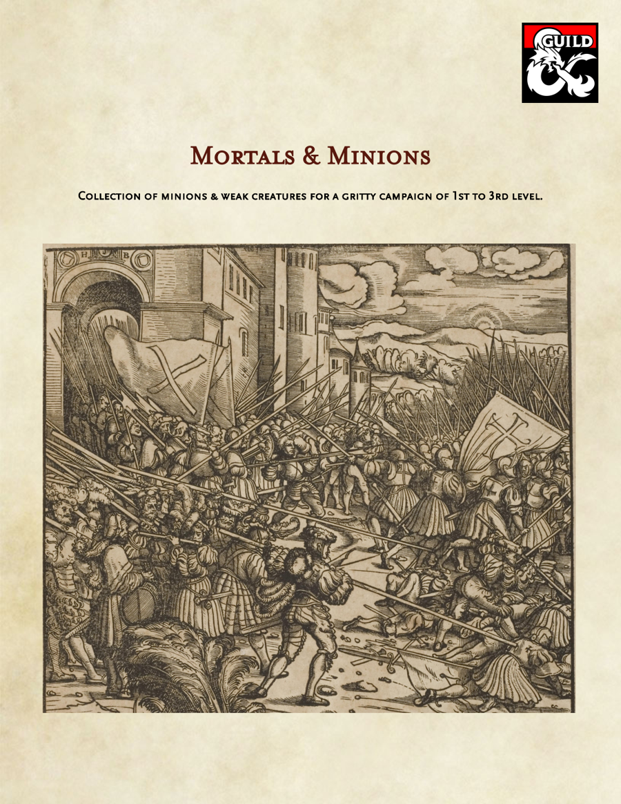 Mortals & Minions - Dungeon Masters Guild | DriveThruRPG