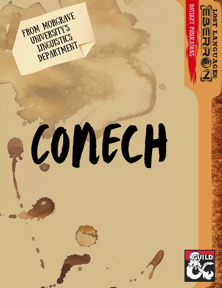 Lost Languages: Eberron - Conech - Dungeon Masters Guild | DriveThruRPG