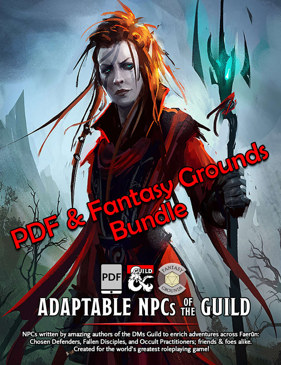 Adaptable NPCs of the Guild: PDF & Fantasy Grounds [BUNDLE] - Dungeon Masters Guild | DriveThruRPG