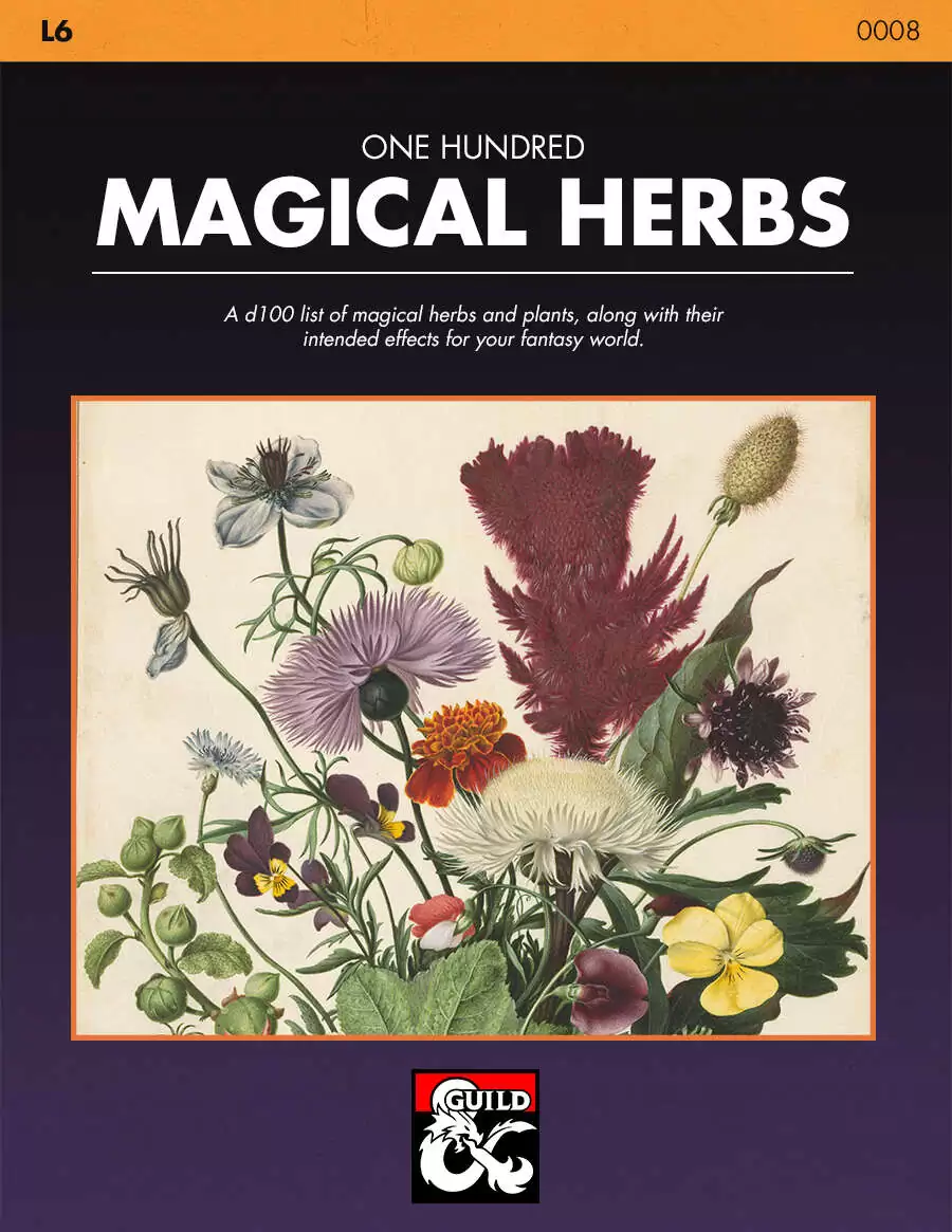 100 Magical Herbs and Plants - Dungeon Masters Guild | DriveThruRPG