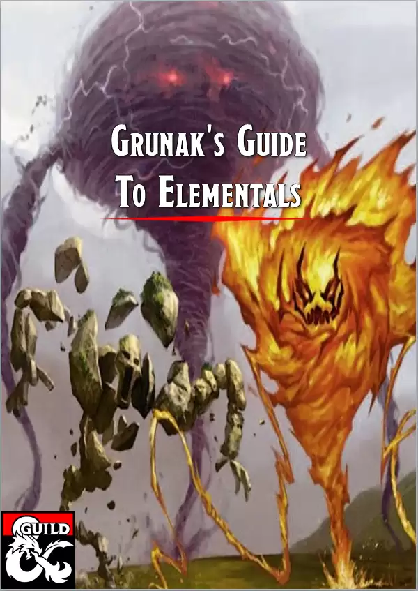 Grunak's Guide to Elementals - Dungeon Masters Guild | DriveThruRPG
