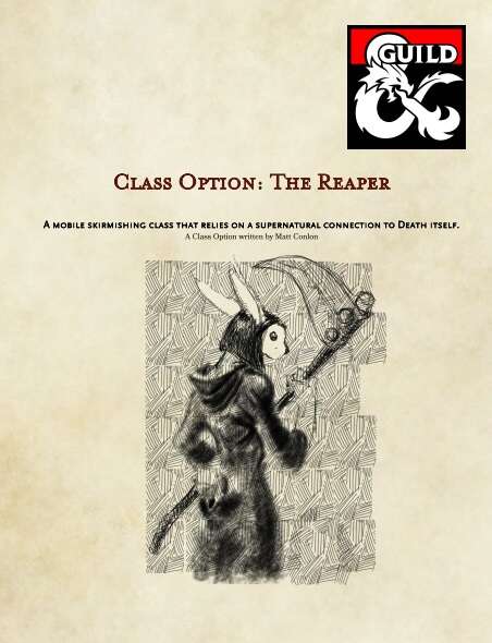 Class Option: The Reaper - Dungeon Masters Guild | DriveThruRPG
