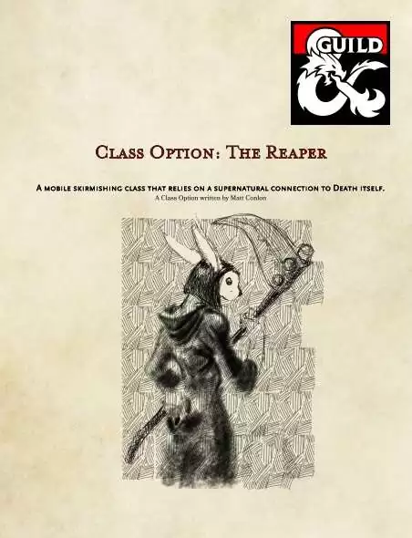 Class Option: The Reaper - Dungeon Masters Guild | DriveThruRPG