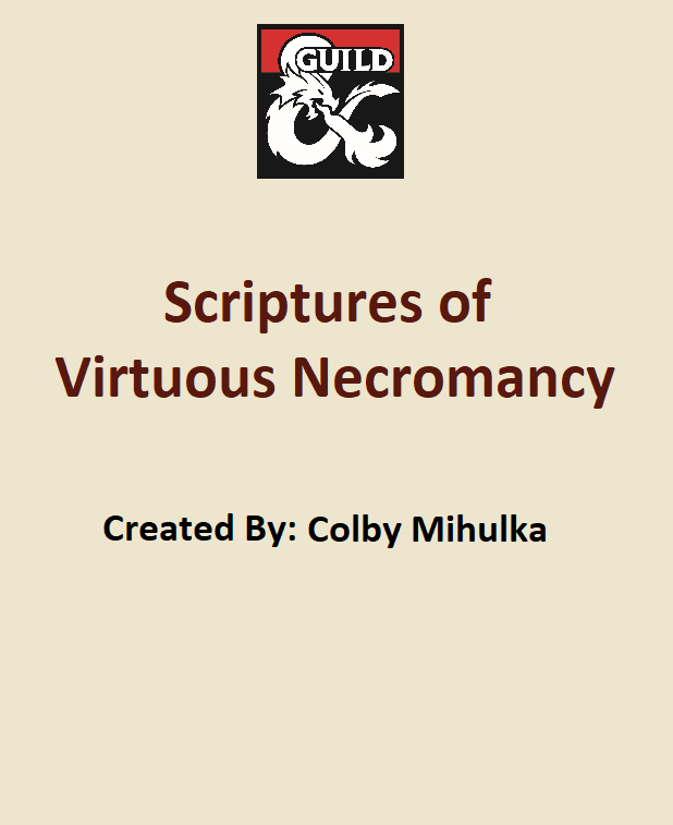 5e. Scriptures of Virtuous Necromancy - Dungeon Masters Guild ...