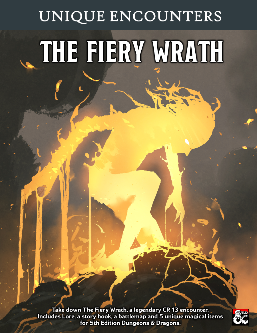 Unique Encounters : The Fiery Wrath - Dungeon Masters Guild | DriveThruRPG
