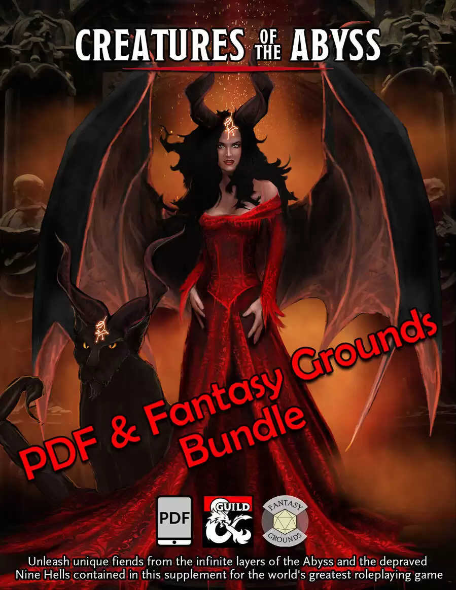Creatures of the Abyss: PDF & Fantasy Grounds [BUNDLE] - Dungeon Masters Guild | DriveThruRPG