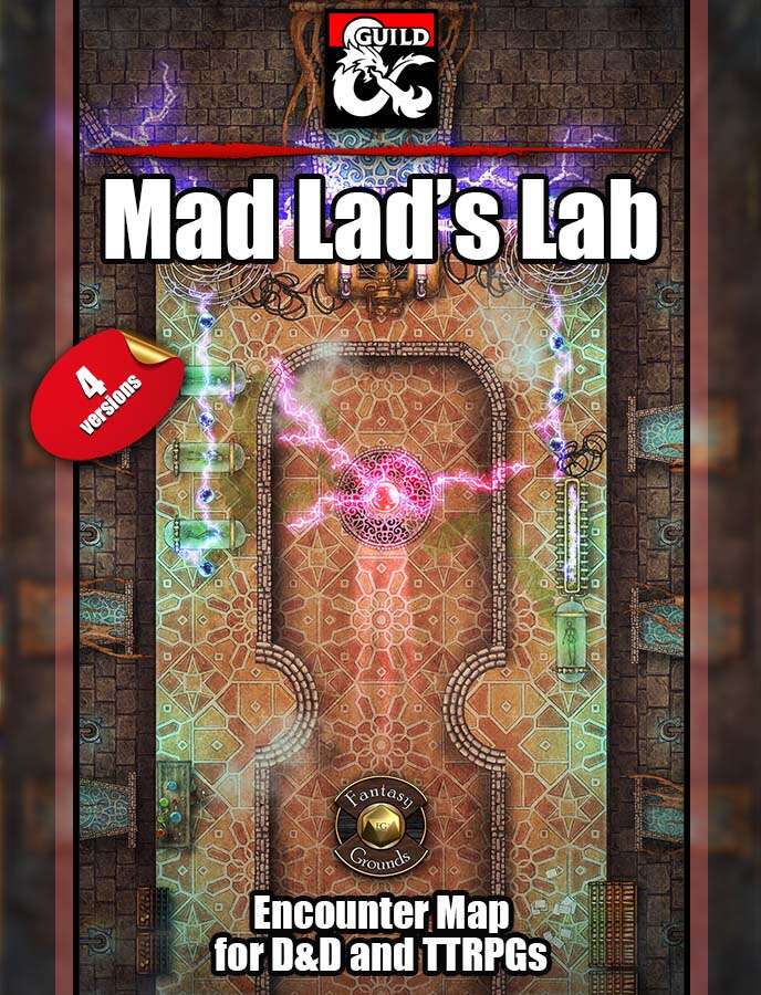 Mad Lad's Lab w/Fantasy Grounds support - TTRPG Map - Dungeon Masters ...