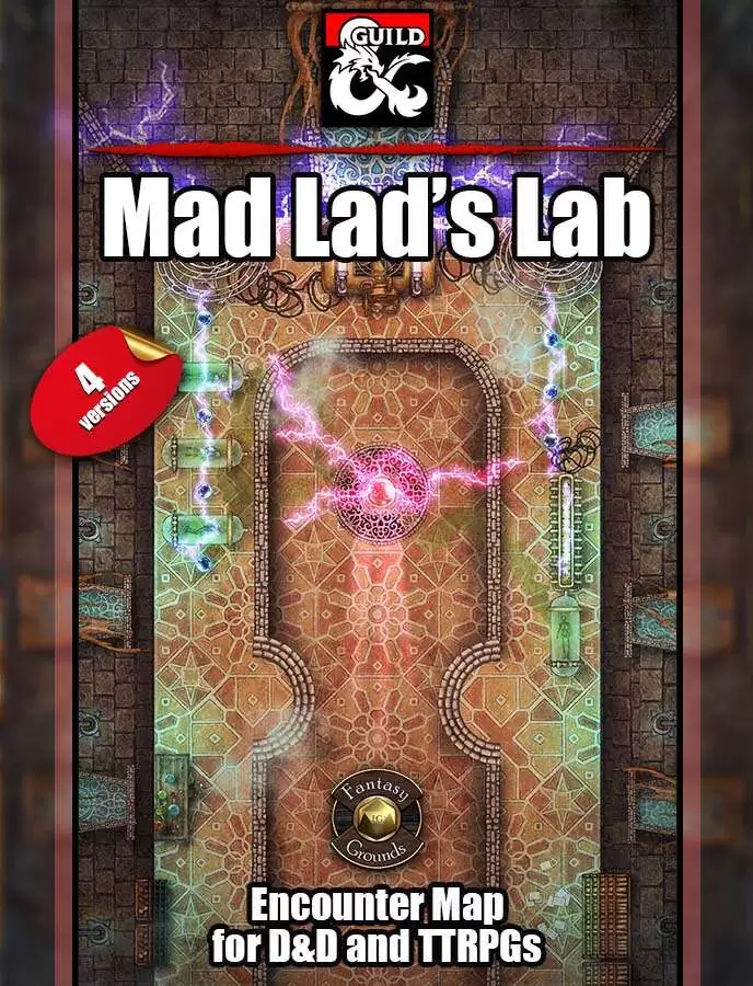 Mad Lad's Lab w/Fantasy Grounds support - TTRPG Map - Dungeon Masters ...