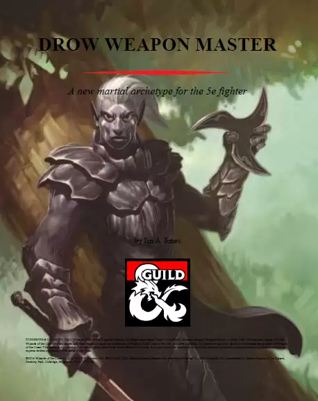 Drow Weapon Master - Dungeon Masters Guild | DriveThruRPG