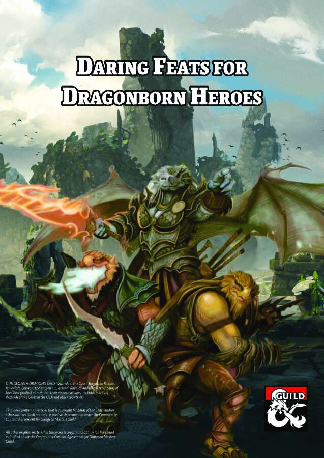 Daring Feats for Dragonborn Heroes - Dungeon Masters Guild | DriveThruRPG