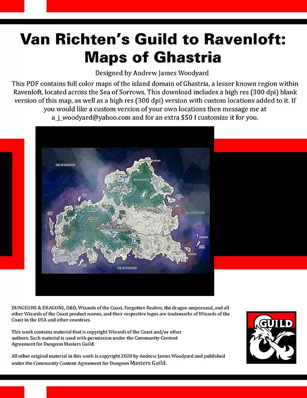 VRGR01: Van Richten's Guild to Ravenloft - Ghastria High Resolution ...