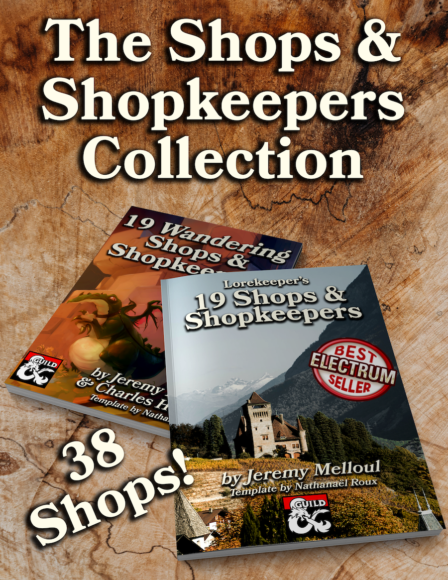 The Shops & Shopkeepers Collection [BUNDLE] - Dungeon Masters Guild ...